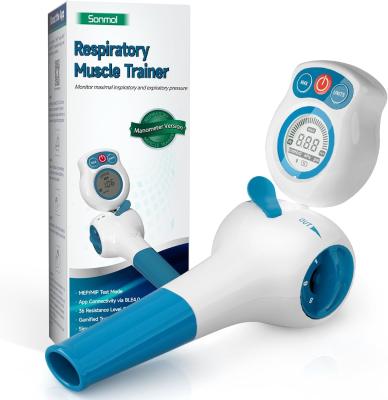 China Sport Athletes Lung Capacity Breathing Muscle Trainer Device With App Connectivity for sale