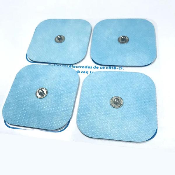 Quality 2"x2" TENS Unit Electrical Stimulator Electrode Patches , Snap Electrodes Pads for sale