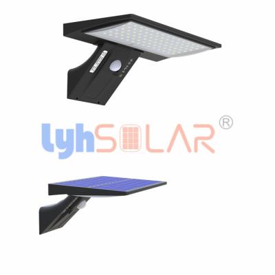 China Whale Tail Shape Solar Motion Sensor Led Wall Light Smd2835 Chips for sale