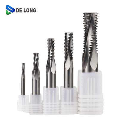 China High-Precision Uncoated Solid Carbide Thread Milling Cutter with 55 Degree Helix Angle for CNC Machining for sale
