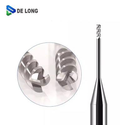 China High-Precision 55 Degree Helix Angle Deep Hook Ball Nose End Mill with Ultra-Sharp Bright Finish for Aluminum Processing for sale