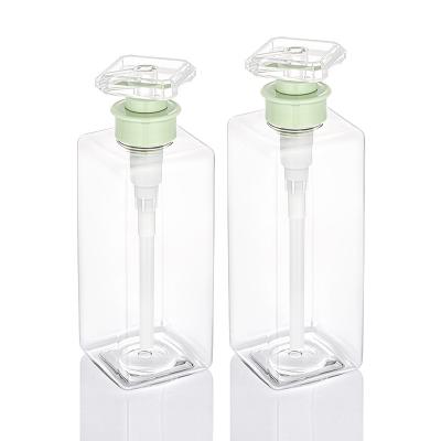 China Bomba do retângulo vazia em volta da garrafa lisa do champô do óleo feito sob encomenda 300ml 400ml 800ml do chuveiro à venda