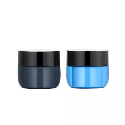 Cina Il corpo del barattolo della polvere della crema di fronte del commestibile imburra il contenitore d'imballaggio doppio cosmetico in vendita