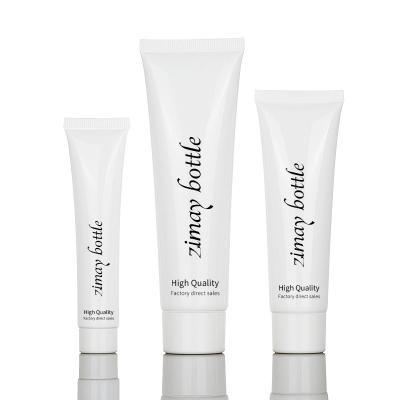 Cina tubi d'imballaggio glassati vuoti di compressione dell'ANIMALE DOMESTICO di 50ml 100ml 200ml della crema per le mani della lozione della prova cosmetica di plastica della pulitrice in vendita