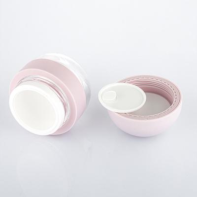 Cina Contenitore vuoto per la cura della pelle rosa opaco set da viaggio portatile flacone per lozione e barattolo per crema in vendita