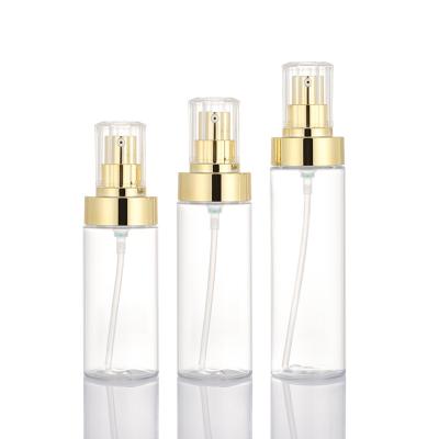 China Frasco de bomba de loção de plástico transparente de perfume cosmético de alta qualidade 100ml 120ml 150ml à venda