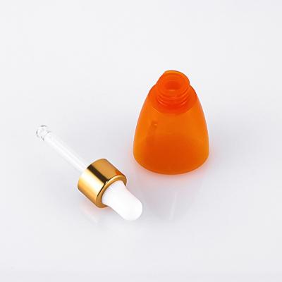 Cina Flacone contagocce in plastica per siero di olio essenziale arancione, serigrafia da 10 ml in vendita