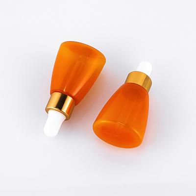 Cina Flacone contagocce in plastica per siero di olio essenziale arancione, serigrafia da 10 ml in vendita