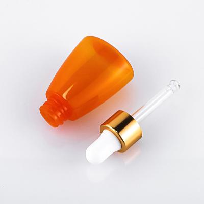Cina Flacone contagocce in plastica per siero di olio essenziale arancione, serigrafia da 10 ml in vendita
