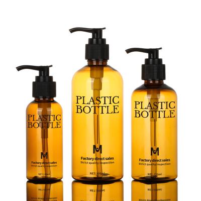 China Garrafa plástica vazia do champô da garrafa 100ml 200ml do gel do chuveiro da lavagem do corpo com bomba à venda