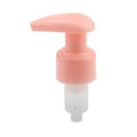 China Smooth Left Right Lock Pump Pink Lotion Bottle Pump External Spring Type for sale
