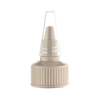 China 24/410 Screw Top Cap Beige Squeeze Bottle Lids Multi Functional for sale