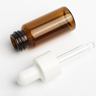 Cina Incisione della capacità cosmetica Amber Clear Round della bottiglia 1oz del contagoccia in vendita