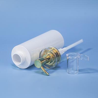Cina Contenitore senz'aria vuoto rotondo bianco piccolo Eco 300ml amichevole Mini Lotion Luxury Shampoo Bottle della lozione in vendita