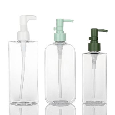 China garrafa plástica da loção vazia transparente do skincare do soro do sabão do tonalizador do líquido de limpeza do óleo 250ml essencial à venda