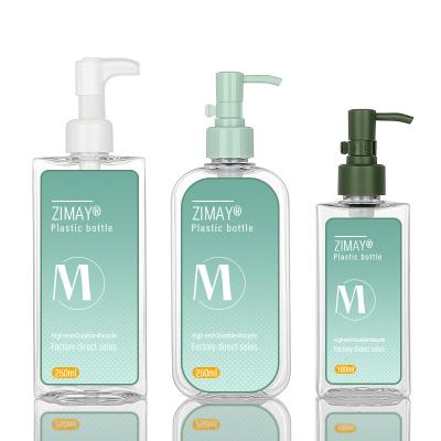 China Cosméticos redondos vazios claros da loção do corpo que empacotam o óleo de limpeza facial Bottl da bomba plástica dos recipientes à venda