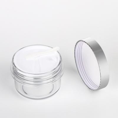 Cina barattoli di plastica vuoti 50ml con i coperchi, contenitori di plastica trasparenti di bellezza in vendita