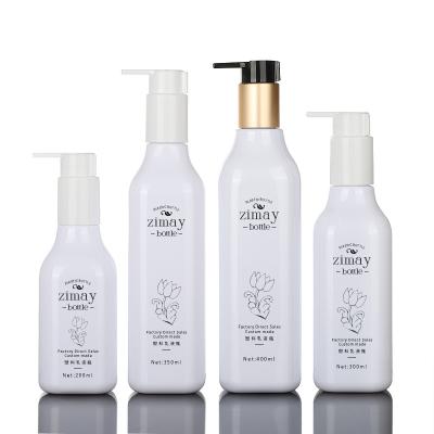 China da loção cosmética original biodegradável luxuosa do quadrado de 200ml 300ml 350ml 400ml garrafa mal ventilada da bomba do ouro à venda