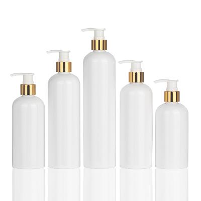 China Garrafa cosmética da loção do OEM, garrafa reusável da bomba do ouro para o creme grosso à venda