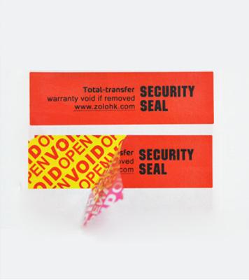 China Total-Transfer VOID Labels for sale