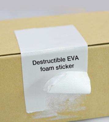 China Destructible Eva Foam Sticker for sale