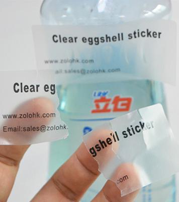 China Transparent Destructible Label for sale