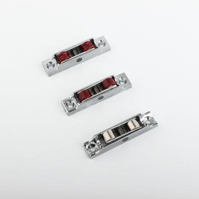 Cina Materiale di ruota di ferro Pulley a rulli a scanalatura a doppio metallo per finestre scorrevoli UPVC durevoli in vendita