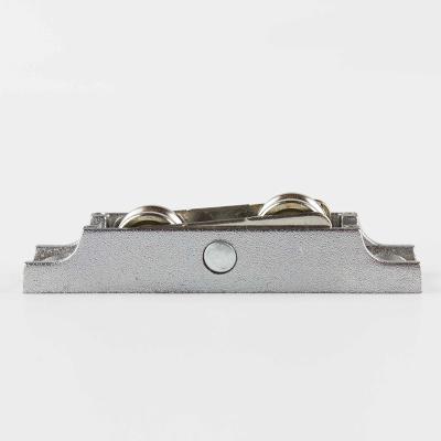 Cina Moderno design Doppia rulliera in lega di zinco con rulliera a scanalatura per finestre e porte scorrevoli in UPVC Lunghezza 68 mm in vendita