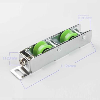 China ISO9001 Certified Double Wheel Sliding Gate Door Roller Zinc Plated or Chrome Plated for sale