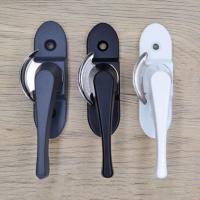China Laser Logo UPVC Crescent Window Lock Sliding Window Hardware 16mm Backset for sale