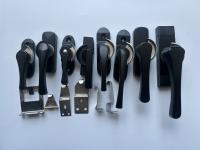 China Laser Logo UPVC Crescent Window Lock Sliding Window Hardware 16mm Backset for sale