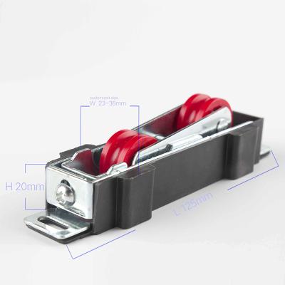 Cina Materiale PP Moderno Design Rulli di vetro in alluminio per porte e finestre in vendita