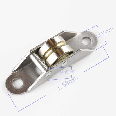 China 15 mm breedte enkelvoudig U-groef nylonrolwiel voor schuifvenster zonder monster en stalen frame Te koop