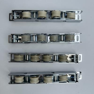 China Rustvrij staal verstelbare schuifdeur rol vier deuren katrol 23 mm breedte 20 mm hoogte Te koop