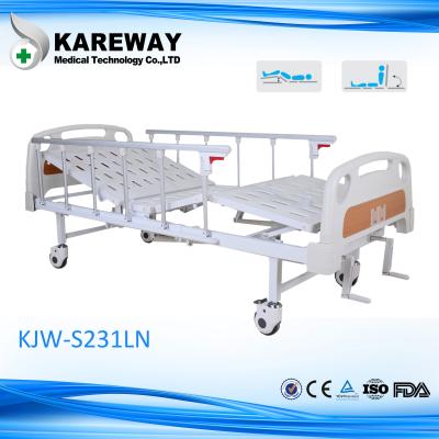 China Custom Manual Luxury Hospital Bed Equipment  White And Beige Color , 1.2mm Thickness for sale