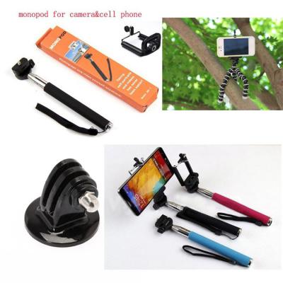 Cina Estenda l'acciaio inossidabile dello stabilizzatore tenuto in mano della macchina fotografica di Steadycam del bastone di Selfie in vendita