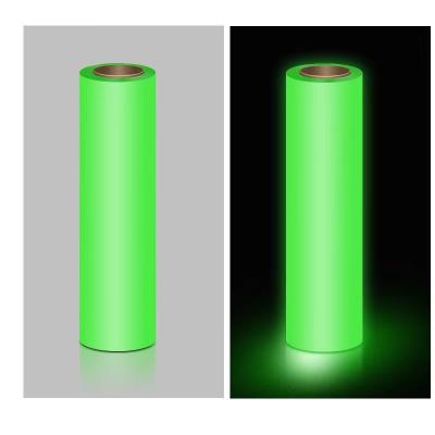 China Glow in Dark DTF printing Material Film DTF luminoso de alta visibilidade Tipo de transferência de calor para aplicações têxteis for sale