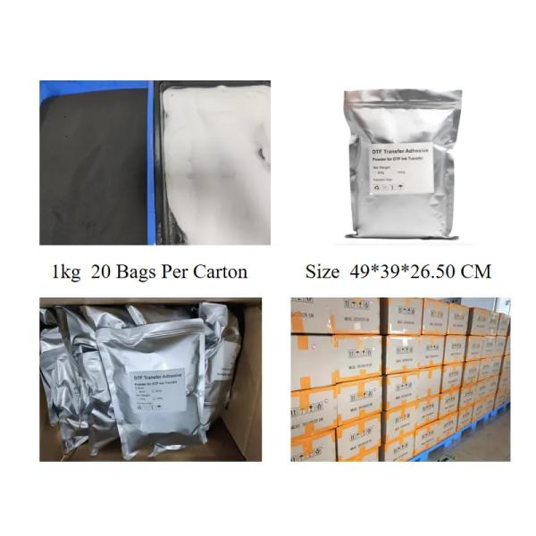 Quality Hot Melt Adhesive White DTF Powder Digital Transfer Powder 500g / 17.6oz For All for sale