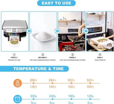 Cina Materiali di stampa DTF TPU in polvere DTF morbidi e comodi per modelli di trasferimento in vendita