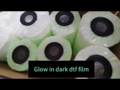 PET Glow In The Dark Heat Transfer Printing Film Digitaal Warm Printing voor kleding