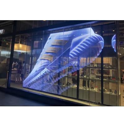 China Full Color Flexible Transparent Led Screen Advertisement Led Display Custom Size for sale