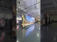 OEM Outdoor Creative LED Display , Double Side Street Pole LED Video Wall