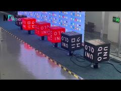 Full Color 3d Led Cube Display Wifi Control , IP31 Magic Cube Led Display
