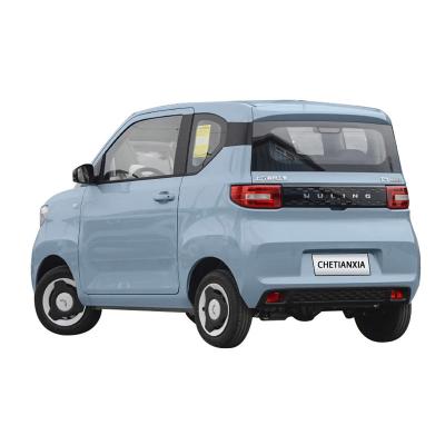 China Sleek 4 zitplaatsen Mini EV auto's aangedreven Wuling Hongguang voertuigen Te koop