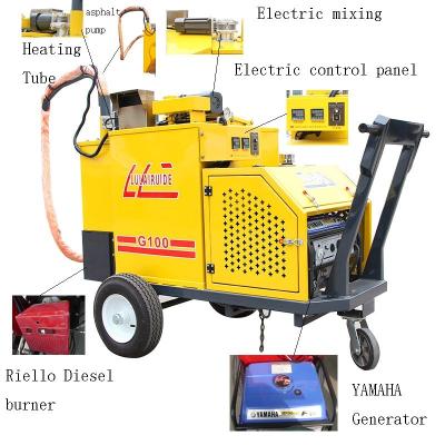 China Llrd-G100 de Machine van Wegdekasphalt concrete joint crack sealing Te koop