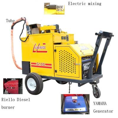 Cina 100L ha rimorchiato Asphalt Crack Sealing Machine Rotate 360 gradi in vendita