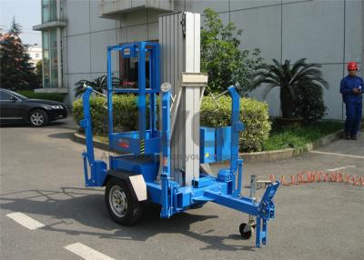 China 8 m Plattformhöhe Elektro-Aluminium-Vertikalplattform für Schleppfahrzeuge zu verkaufen