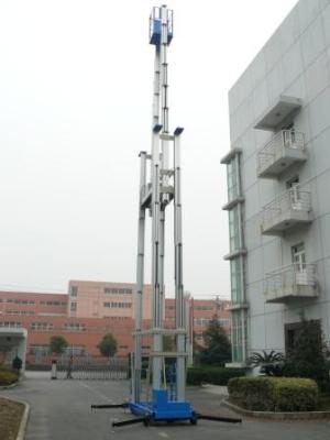 Cina Il blu 20 m. comanda a bacchetta l'ascensore dell'uomo, piattaforma di lavoro d'elevamento mobile della lega di alluminio in vendita