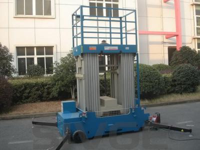 China Blue 16 M Mobile Elevating Work Platform Multi Mast Type With 160 kg Load for sale