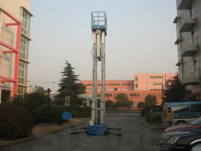 China Motor Gedreven Platform 16m van het Aluminiumwerk Multimast voor de Één Mens 160 van de Ladingskg Capaciteit Te koop